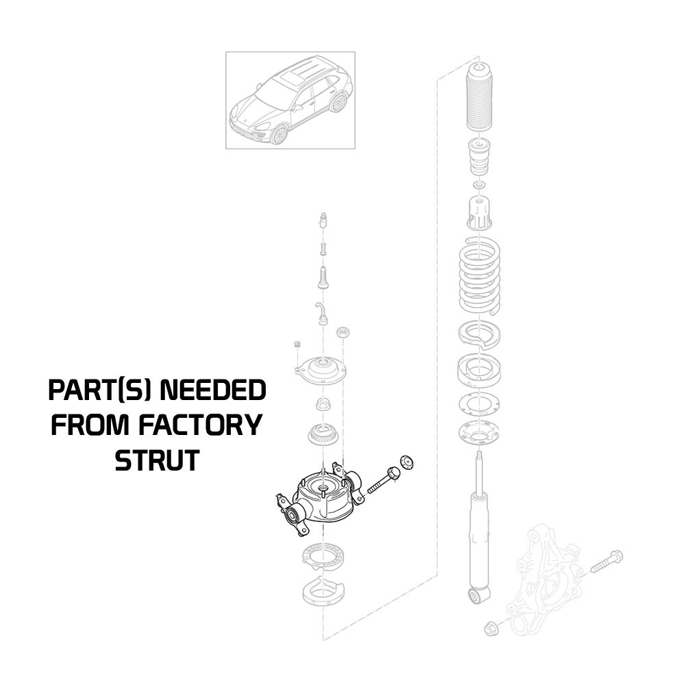 Lowering Kit for Porsche Cayenne (955/957) 2002-10 MAXX Coilovers ...