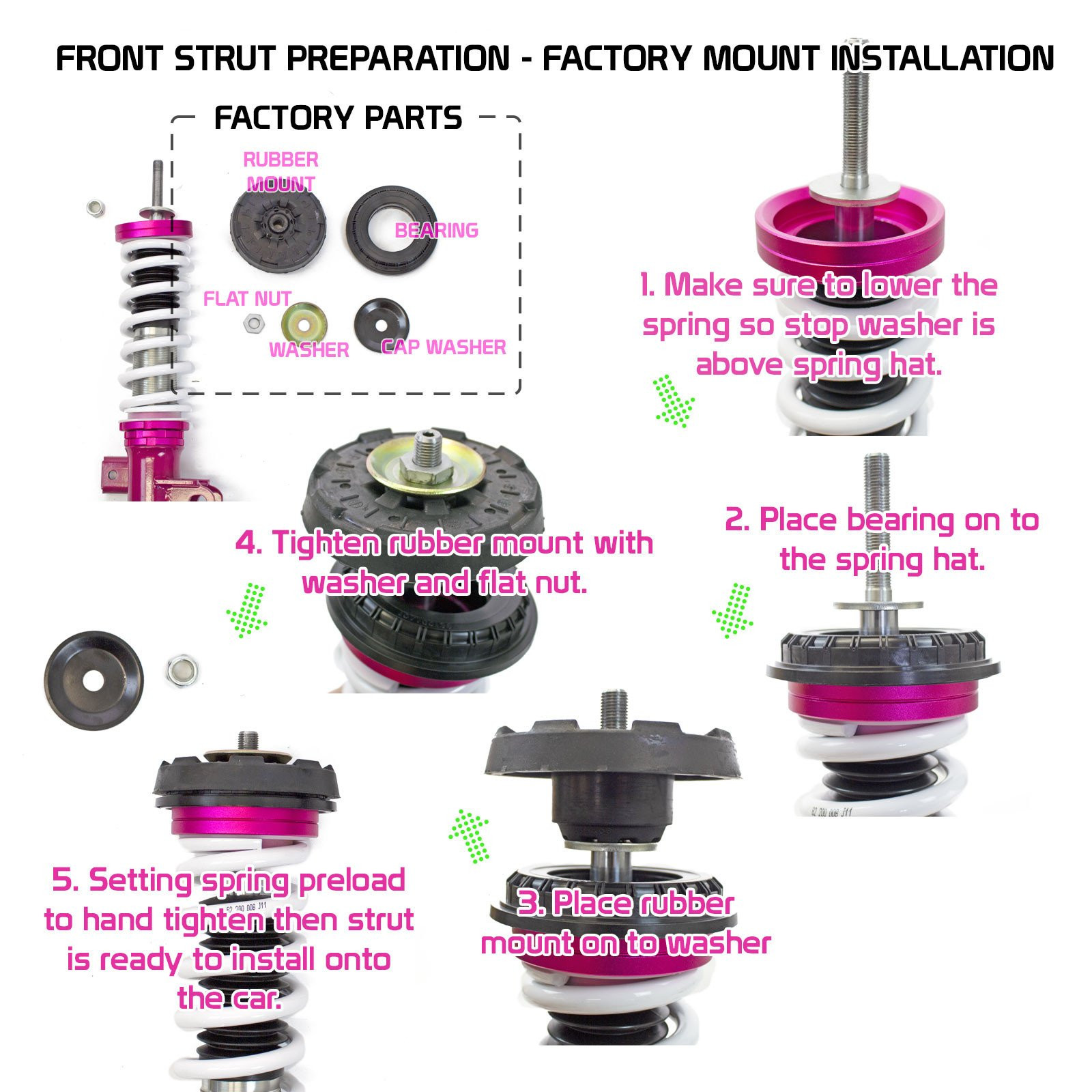 Lowering Kit for Chevrolet Impala 2014-20 MonoSS Coilovers | Godspeed ...